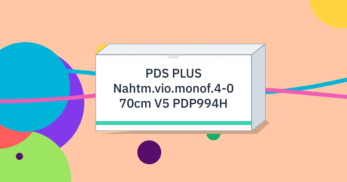 Symbolbild: Packung mit der Aufschrift PDS PLUS Nahtm.vio.monof.4-0 70cm V5 PDP994H (PZN 19760601) – Verfügbarkeit und Bezug in Apotheken in Frankfurt am Main