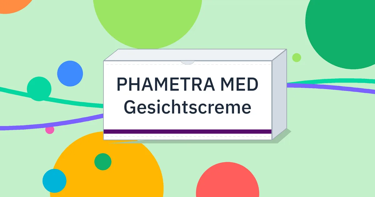 Symbolbild: Packung mit der Aufschrift PHAMETRA MED Gesichtscreme (PZN 20113999) – Verfügbarkeit und Bezug in Apotheken in Frankfurt am Main