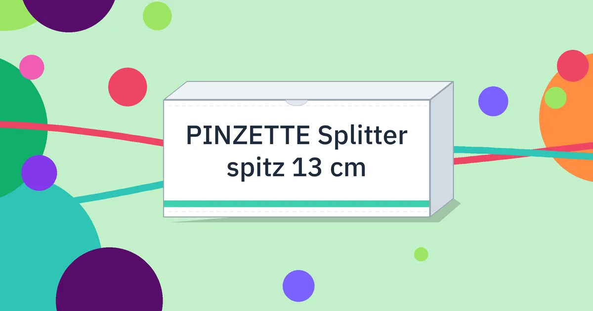Symbolbild: Packung mit der Aufschrift PINZETTE Splitter spitz 13 cm (PZN 05522737) – Verfügbarkeit und Bezug in Apotheken in Frankfurt am Main