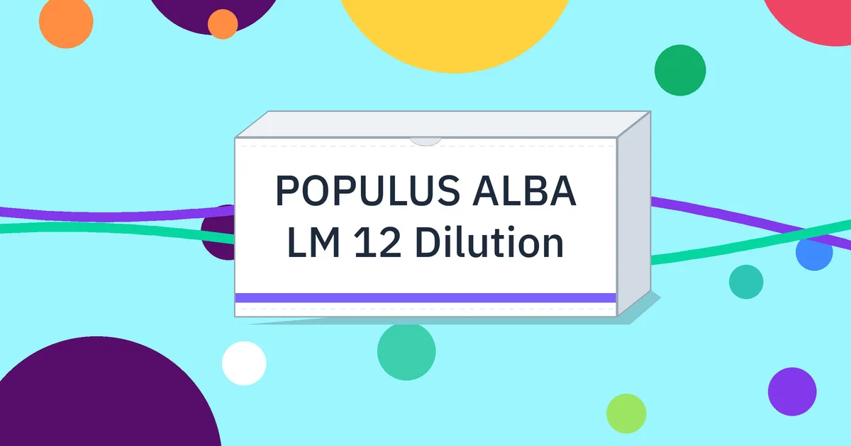 Symbolbild: Packung mit der Aufschrift POPULUS ALBA LM 12 Dilution (PZN 13663802) – Verfügbarkeit und Bezug in Apotheken in Frankfurt am Main