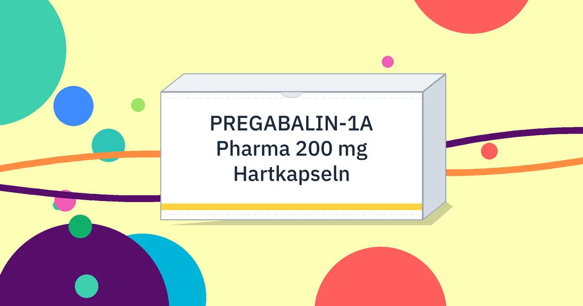 Symbolbild: Packung mit der Aufschrift PREGABALIN-1A Pharma 200 mg Hartkapseln (PZN 12557765) – Verfügbarkeit und Bezug in Apotheken in Frankfurt am Main
