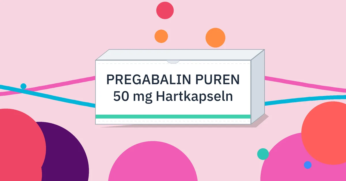 Symbolbild: Packung mit der Aufschrift PREGABALIN PUREN 50 mg Hartkapseln (PZN 12436518) – Verfügbarkeit und Bezug in Apotheken in Frankfurt am Main