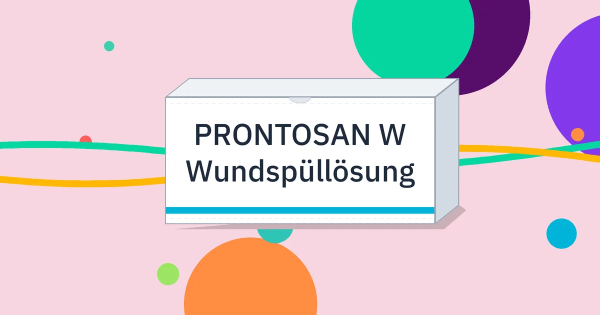 Symbolbild: Packung mit der Aufschrift PRONTOSAN W Wundspüllösung (PZN 02850062) – Verfügbarkeit und Bezug in Apotheken in Frankfurt am Main
