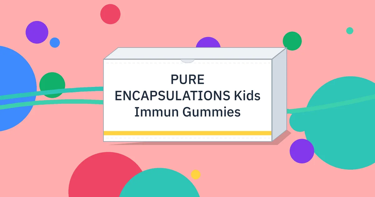 Symbolbild: Packung mit der Aufschrift PURE ENCAPSULATIONS Kids Immun Gummies (PZN 19889045) – Verfügbarkeit und Bezug in Apotheken in Frankfurt am Main