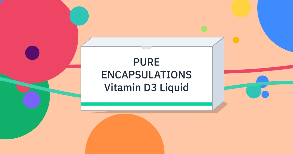 Symbolbild: Packung mit der Aufschrift PURE ENCAPSULATIONS Vitamin D3 Liquid (PZN 05495673) – Verfügbarkeit und Bezug in Apotheken in Frankfurt am Main