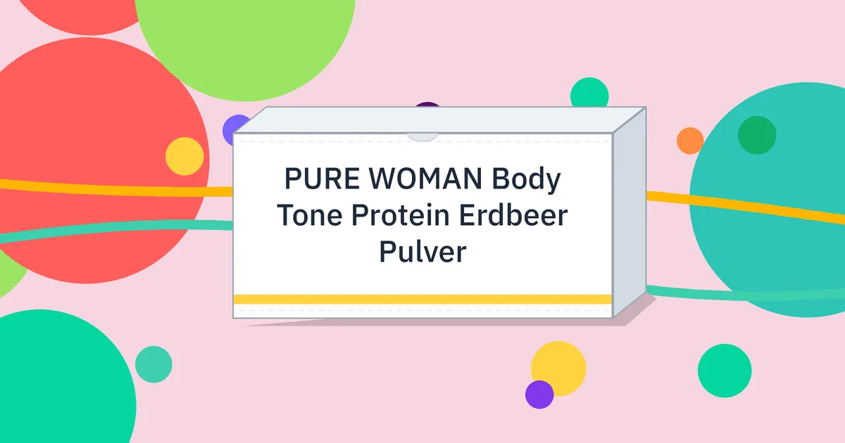 Symbolbild: Packung mit der Aufschrift PURE WOMAN Body Tone Protein Erdbeer Pulver (PZN 06905618) – Verfügbarkeit und Bezug in Apotheken in Frankfurt am Main
