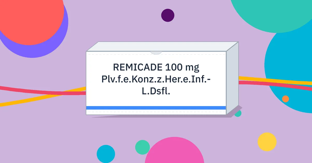 Symbolbild: Packung mit der Aufschrift REMICADE 100 mg Plv.f.e.Konz.z.Her.e.Inf.-L.Dsfl. (PZN 02645362) – Verfügbarkeit und Bezug in Apotheken in Frankfurt am Main