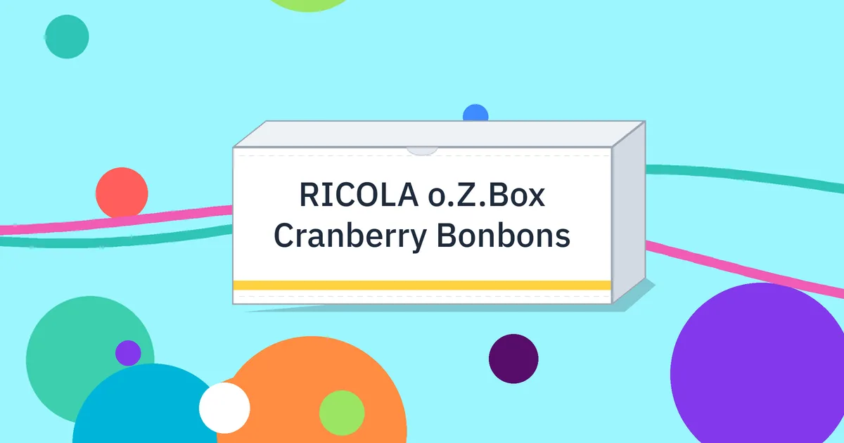 Symbolbild: Packung mit der Aufschrift RICOLA o.Z.Box Cranberry Bonbons (PZN 02922353) – Verfügbarkeit und Bezug in Apotheken in Frankfurt am Main