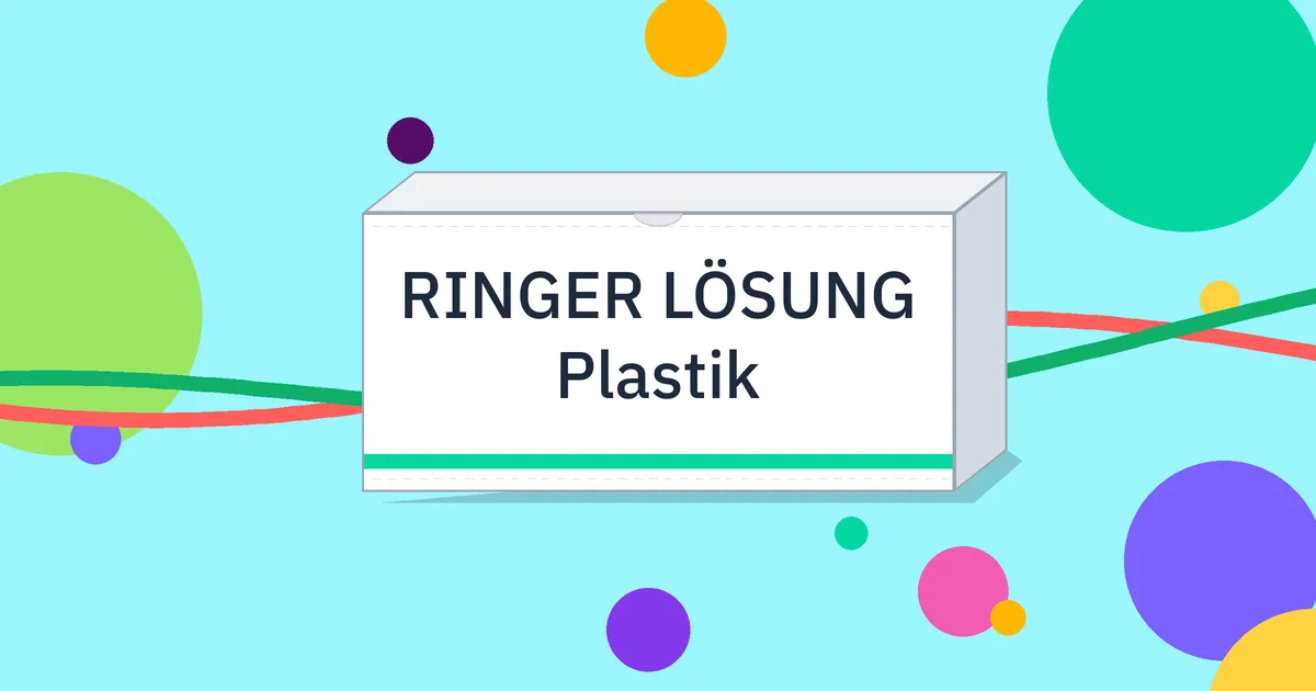 Symbolbild: Packung mit der Aufschrift RINGER LÖSUNG Plastik (PZN 02044378) – Verfügbarkeit und Bezug in Apotheken in Frankfurt am Main