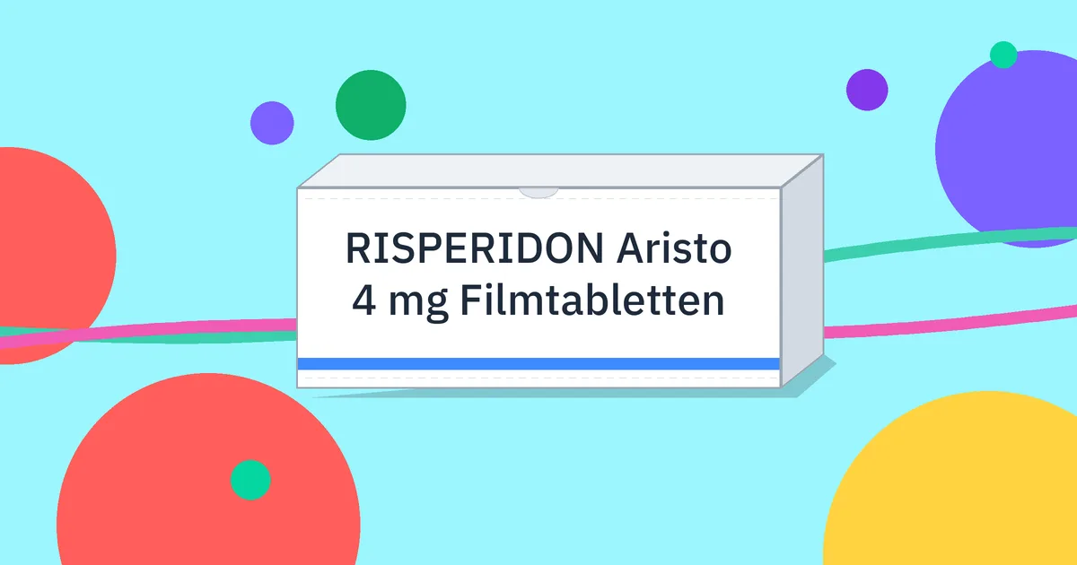 Symbolbild: Packung mit der Aufschrift RISPERIDON Aristo 4 mg Filmtabletten (PZN 11259072) – Verfügbarkeit und Bezug in Apotheken in Frankfurt am Main