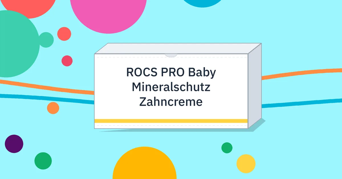 Symbolbild: Packung mit der Aufschrift ROCS PRO Baby Mineralschutz Zahncreme (PZN 12414557) – Verfügbarkeit und Bezug in Apotheken in Frankfurt am Main