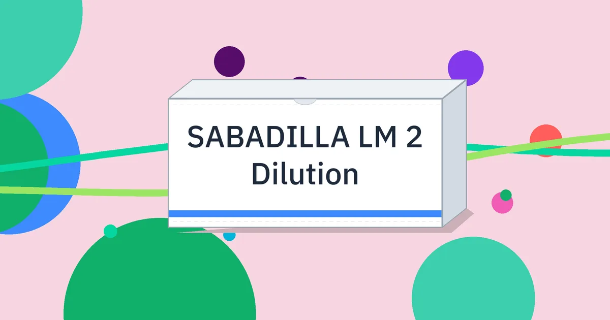 Symbolbild: Packung mit der Aufschrift SABADILLA LM 2 Dilution (PZN 13174486) – Verfügbarkeit und Bezug in Apotheken in Frankfurt am Main