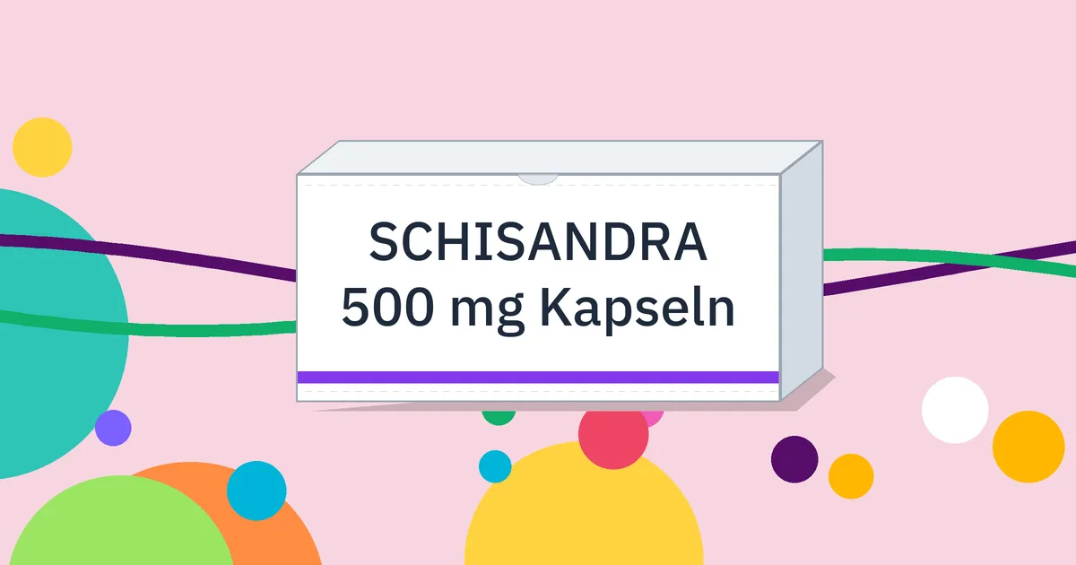 Symbolbild: Packung mit der Aufschrift SCHISANDRA 500 mg Kapseln (PZN 18486635) – Verfügbarkeit und Bezug in Apotheken in Frankfurt am Main