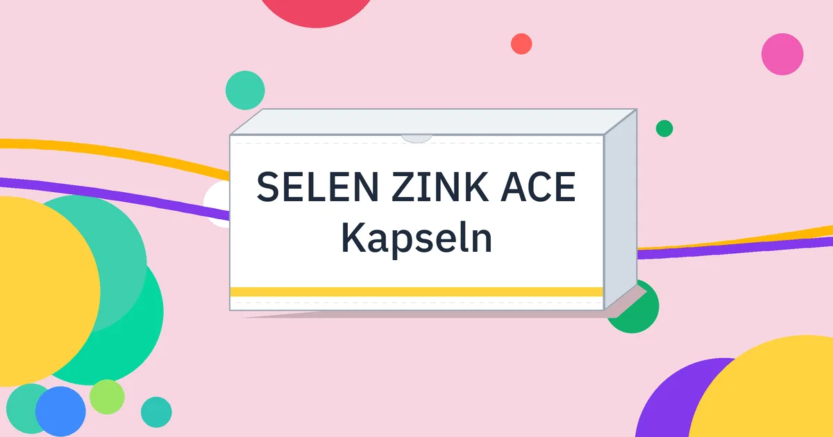 Symbolbild: Packung mit der Aufschrift SELEN ZINK ACE Kapseln (PZN 12468949) – Verfügbarkeit und Bezug in Apotheken in Frankfurt am Main