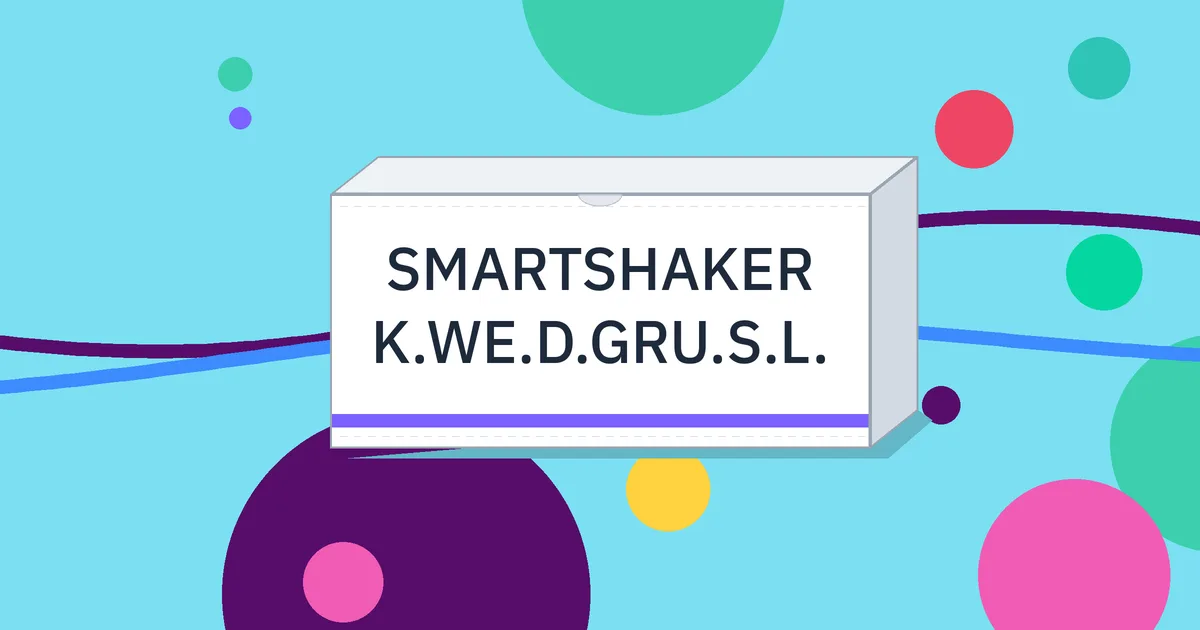 Symbolbild: Packung mit der Aufschrift SMARTSHAKER K.WE.D.GRU.S.L. (PZN 02596586) – Verfügbarkeit und Bezug in Apotheken in Frankfurt am Main