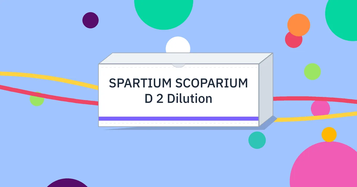 Symbolbild: Packung mit der Aufschrift SPARTIUM SCOPARIUM D 2 Dilution (PZN 02123758) – Verfügbarkeit und Bezug in Apotheken in Frankfurt am Main