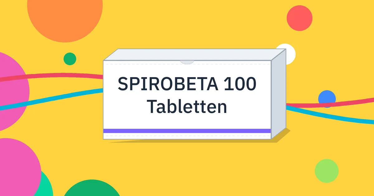 Symbolbild: Packung mit der Aufschrift SPIROBETA 100 Tabletten (PZN 01800760) – Verfügbarkeit und Bezug in Apotheken in Frankfurt am Main