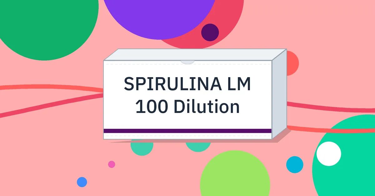 Symbolbild: Packung mit der Aufschrift SPIRULINA LM 100 Dilution (PZN 13683302) – Verfügbarkeit und Bezug in Apotheken in Frankfurt am Main