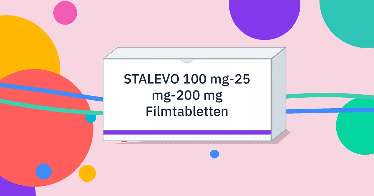 Symbolbild: Packung mit der Aufschrift STALEVO 100 mg-25 mg-200 mg Filmtabletten (PZN 02031660) – Verfügbarkeit und Bezug in Apotheken in Frankfurt am Main