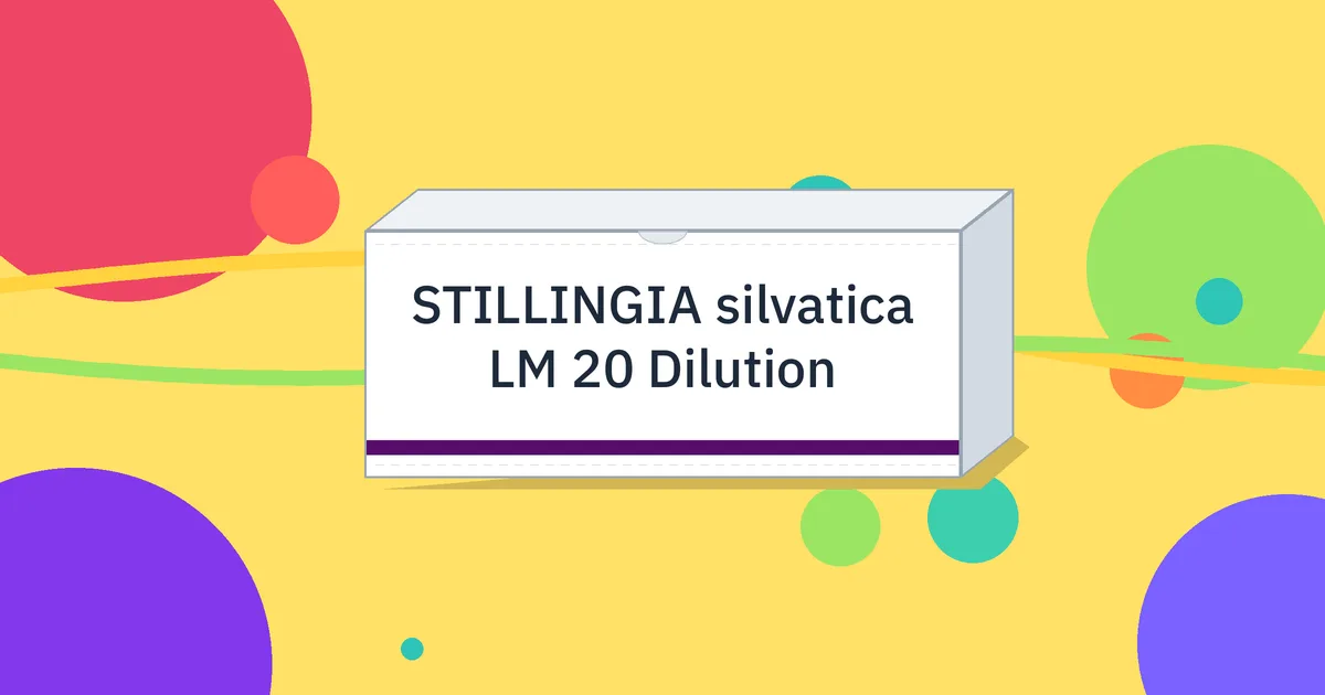 Symbolbild: Packung mit der Aufschrift STILLINGIA silvatica LM 20 Dilution (PZN 13201467) – Verfügbarkeit und Bezug in Apotheken in Frankfurt am Main