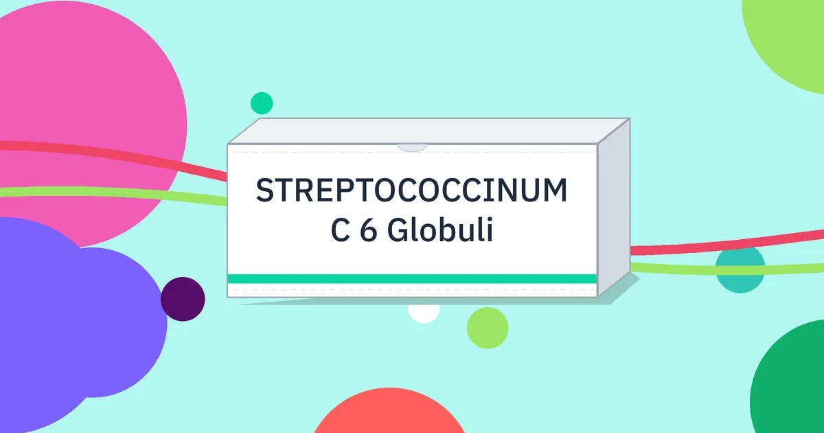 Symbolbild: Packung mit der Aufschrift STREPTOCOCCINUM C 6 Globuli (PZN 19718094) – Verfügbarkeit und Bezug in Apotheken in Frankfurt am Main