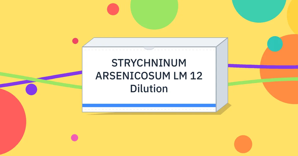 Symbolbild: Packung mit der Aufschrift STRYCHNINUM ARSENICOSUM LM 12 Dilution (PZN 13205790) – Verfügbarkeit und Bezug in Apotheken in Frankfurt am Main