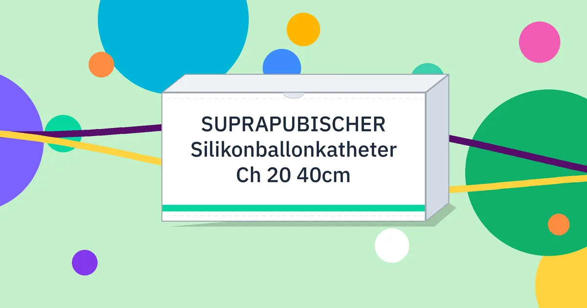 Symbolbild: Packung mit der Aufschrift SUPRAPUBISCHER Silikonballonkatheter Ch 20 40cm (PZN 09061457) – Verfügbarkeit und Bezug in Apotheken in Frankfurt am Main