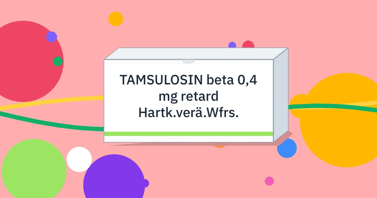 Symbolbild: Packung mit der Aufschrift TAMSULOSIN beta 0,4 mg retard Hartk.verä.Wfrs. (PZN 04604309) – Verfügbarkeit und Bezug in Apotheken in Frankfurt am Main