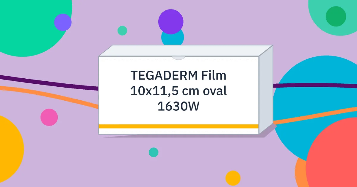 Symbolbild: Packung mit der Aufschrift TEGADERM Film 10x11,5 cm oval 1630W (PZN 06917107) – Verfügbarkeit und Bezug in Apotheken in Frankfurt am Main