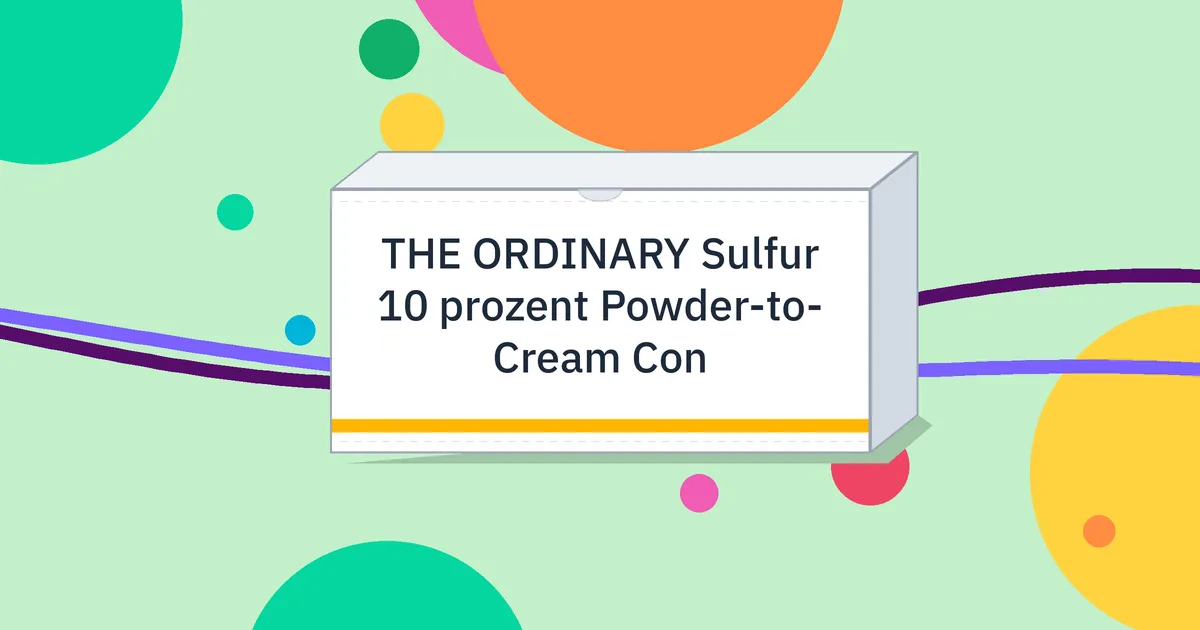 Symbolbild: Packung mit der Aufschrift THE ORDINARY Sulfur 10 prozent Powder-to-Cream Con (PZN 20043081) – Verfügbarkeit und Bezug in Apotheken in Frankfurt am Main