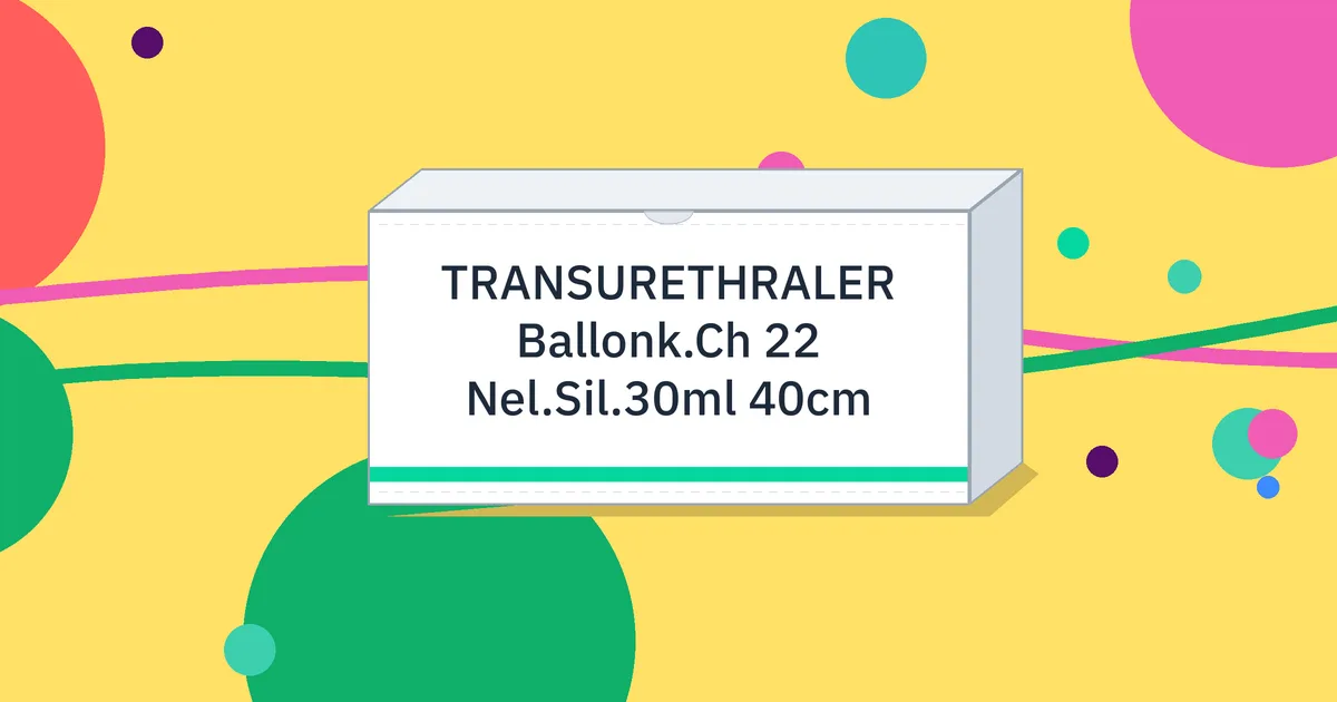 Symbolbild: Packung mit der Aufschrift TRANSURETHRALER Ballonk.Ch 22 Nel.Sil.30ml 40cm (PZN 04506498) – Verfügbarkeit und Bezug in Apotheken in Frankfurt am Main