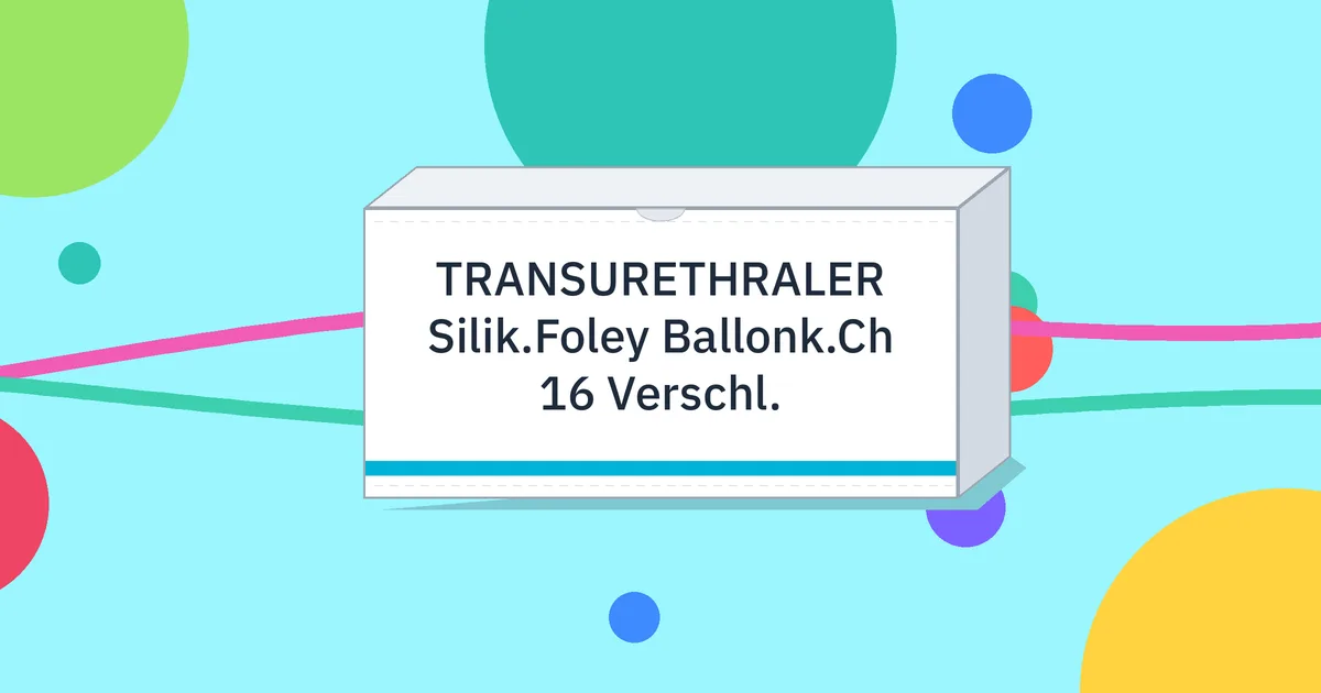 Symbolbild: Packung mit der Aufschrift TRANSURETHRALER Silik.Foley Ballonk.Ch 16 Verschl. (PZN 18040543) – Verfügbarkeit und Bezug in Apotheken in Frankfurt am Main