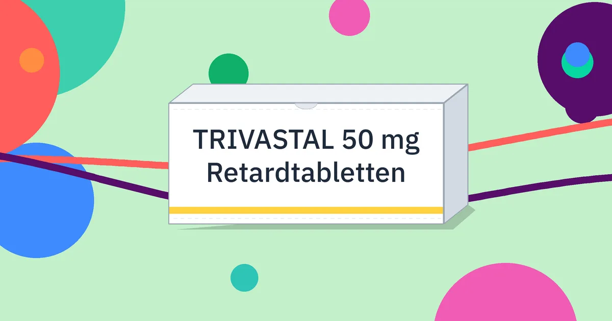 Symbolbild: Packung mit der Aufschrift TRIVASTAL 50 mg Retardtabletten (PZN 10167310) – Verfügbarkeit und Bezug in Apotheken in Frankfurt am Main