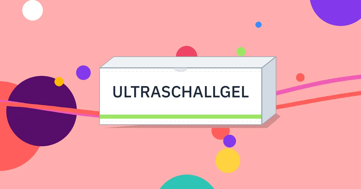 Symbolbild: Packung mit der Aufschrift ULTRASCHALLGEL (PZN 01669633) – Verfügbarkeit und Bezug in Apotheken in Frankfurt am Main