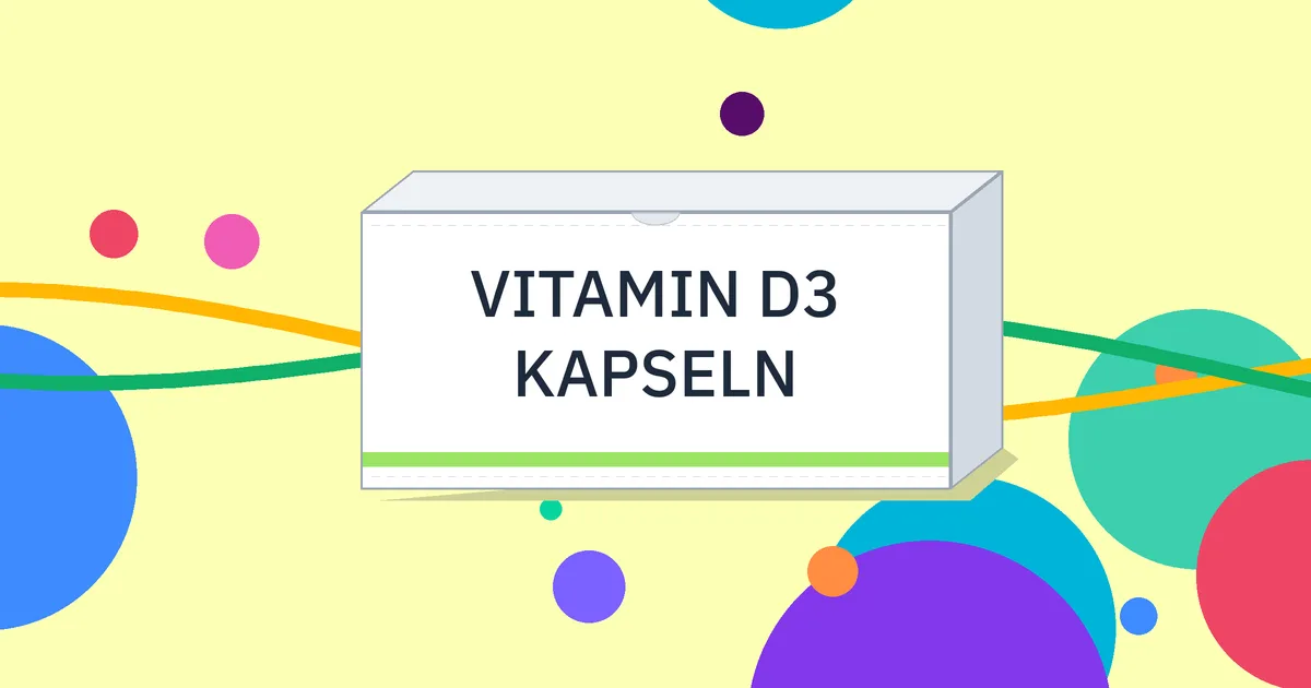 Symbolbild: Packung mit der Aufschrift VITAMIN D3 KAPSELN (PZN 20386591) – Verfügbarkeit und Bezug in Apotheken in Frankfurt am Main