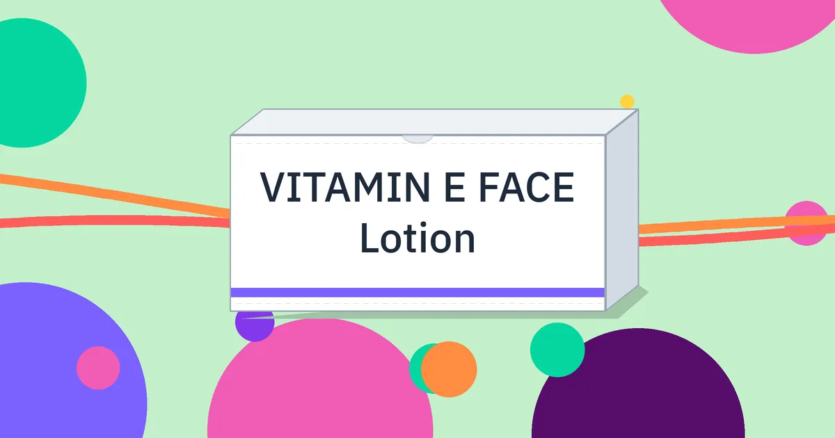 Symbolbild: Packung mit der Aufschrift VITAMIN E FACE Lotion (PZN 03671746) – Verfügbarkeit und Bezug in Apotheken in Frankfurt am Main