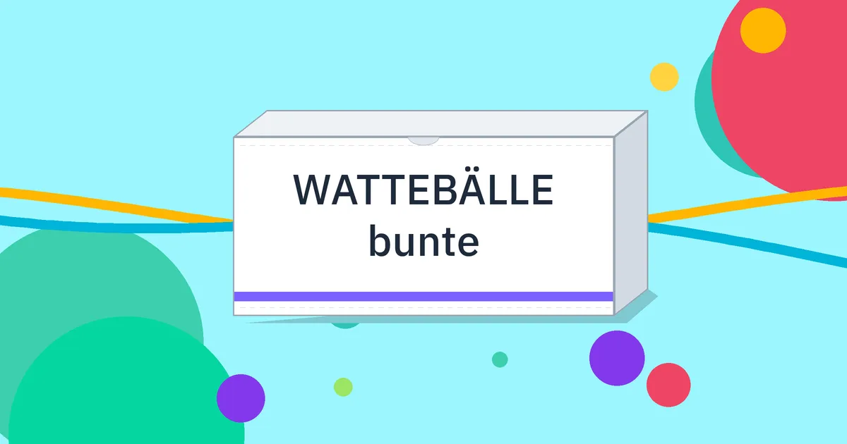 Symbolbild: Packung mit der Aufschrift WATTEBÄLLE bunte (PZN 01722126) – Verfügbarkeit und Bezug in Apotheken in Frankfurt am Main