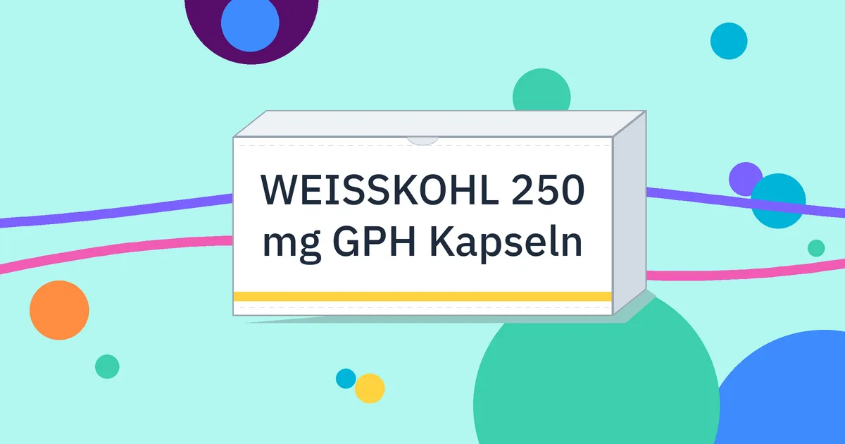 Symbolbild: Packung mit der Aufschrift WEISSKOHL 250 mg GPH Kapseln (PZN 00955348) – Verfügbarkeit und Bezug in Apotheken in Frankfurt am Main