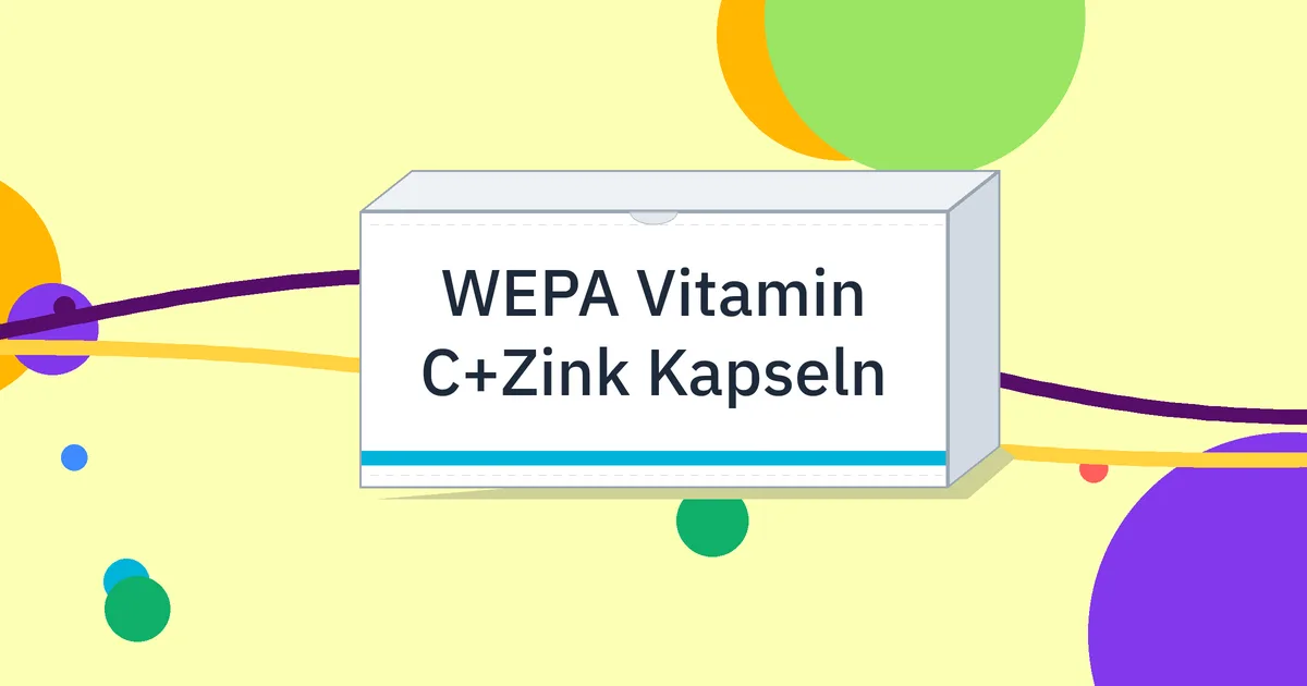 Symbolbild: Packung mit der Aufschrift WEPA Vitamin C+Zink Kapseln (PZN 17935077) – Verfügbarkeit und Bezug in Apotheken in Frankfurt am Main