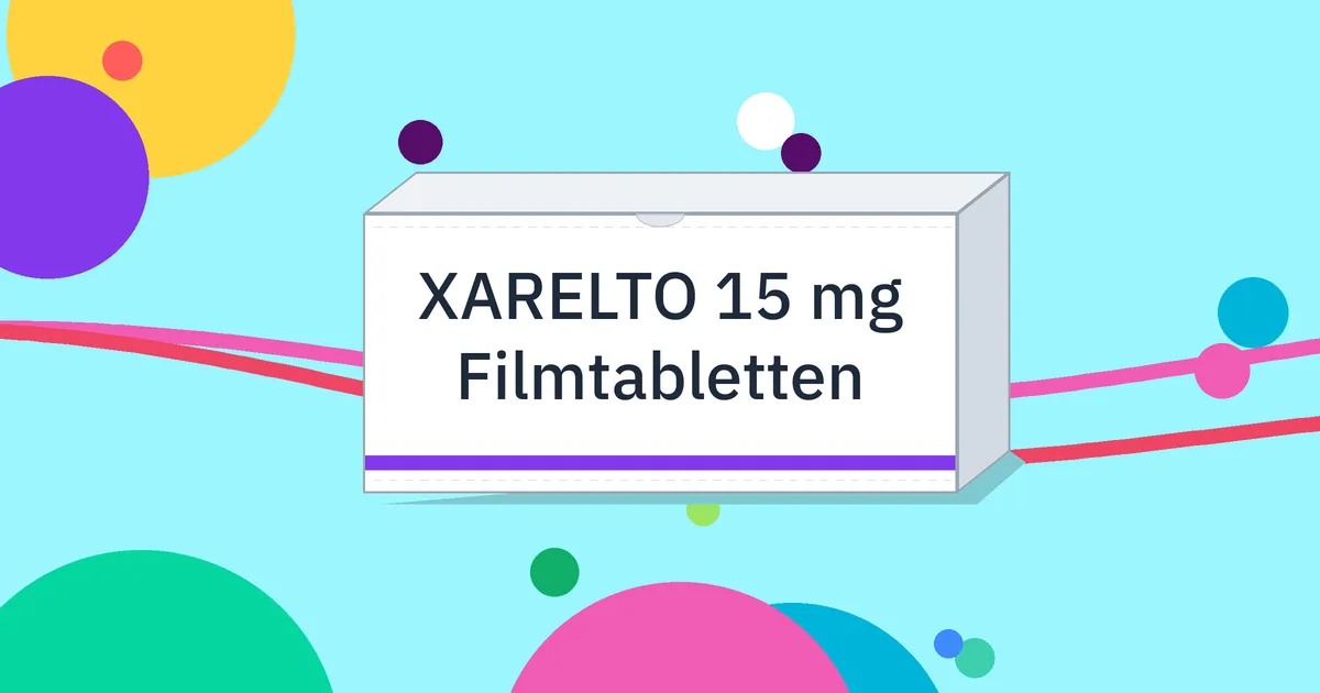 Symbolbild: Packung mit der Aufschrift XARELTO 15 mg Filmtabletten (PZN 10012145) – Verfügbarkeit und Bezug in Apotheken in Frankfurt am Main