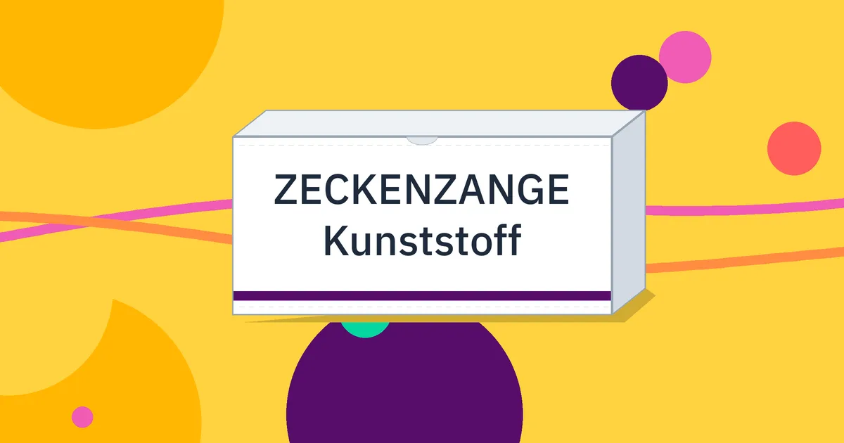 Symbolbild: Packung mit der Aufschrift ZECKENZANGE Kunststoff (PZN 12553678) – Verfügbarkeit und Bezug in Apotheken in Frankfurt am Main
