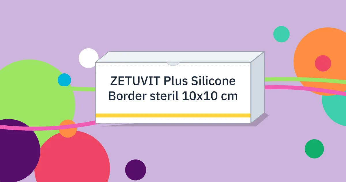 Symbolbild: Packung mit der Aufschrift ZETUVIT Plus Silicone Border steril 10x10 cm (PZN 18127304) – Verfügbarkeit und Bezug in Apotheken in Frankfurt am Main