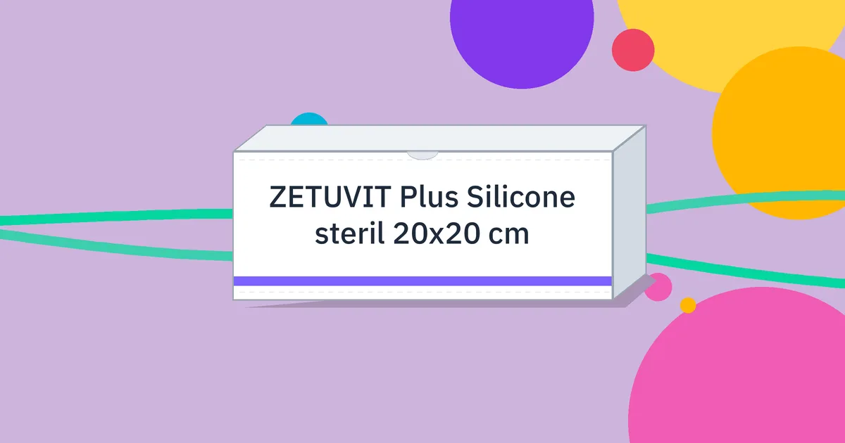 Symbolbild: Packung mit der Aufschrift ZETUVIT Plus Silicone steril 20x20 cm (PZN 18303669) – Verfügbarkeit und Bezug in Apotheken in Frankfurt am Main