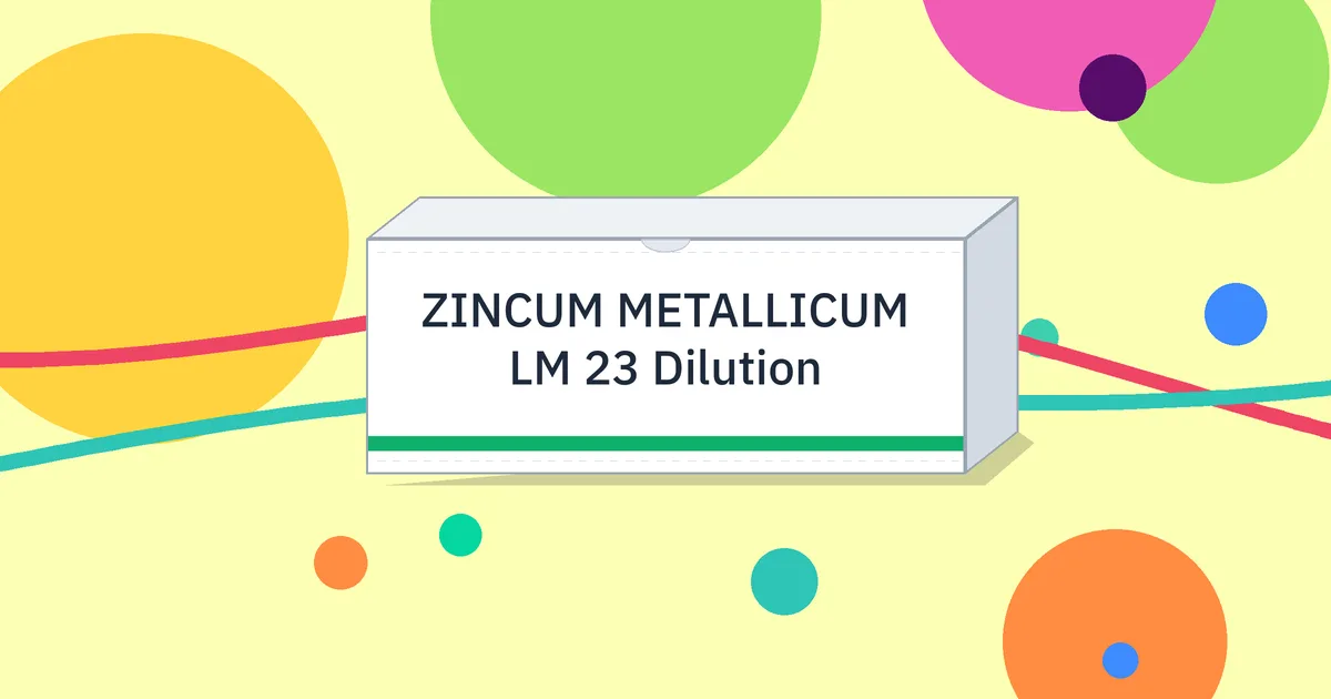 Symbolbild: Packung mit der Aufschrift ZINCUM METALLICUM LM 23 Dilution (PZN 13295072) – Verfügbarkeit und Bezug in Apotheken in Frankfurt am Main
