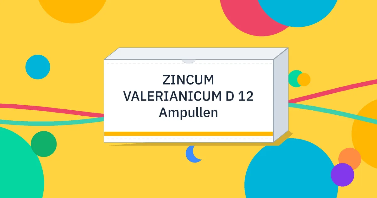 Symbolbild: Packung mit der Aufschrift ZINCUM VALERIANICUM D 12 Ampullen (PZN 11708943) – Verfügbarkeit und Bezug in Apotheken in Frankfurt am Main