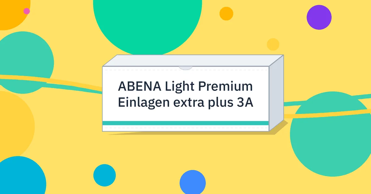 Symbolbild: Packung mit der Aufschrift ABENA Light Premium Einlagen extra plus 3A (PZN 18007675) – Verfügbarkeit und Bezug in Apotheken in Frankfurt am Main
