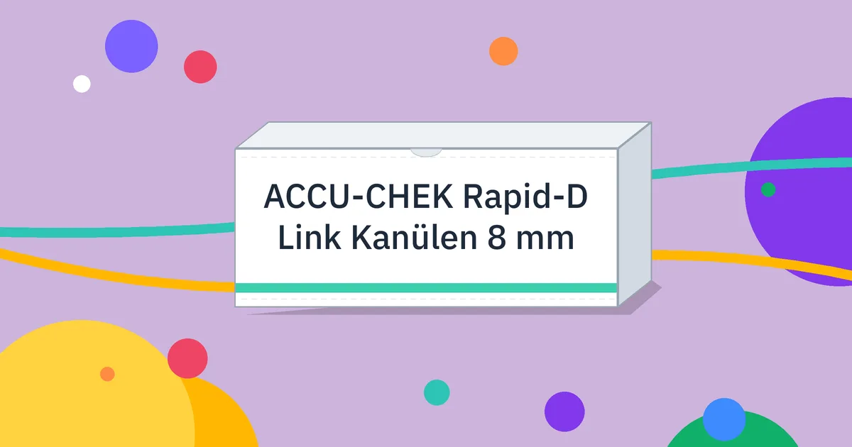 Symbolbild: Packung mit der Aufschrift ACCU-CHEK Rapid-D Link Kanülen 8 mm (PZN 16787120) – Verfügbarkeit und Bezug in Apotheken in Frankfurt am Main