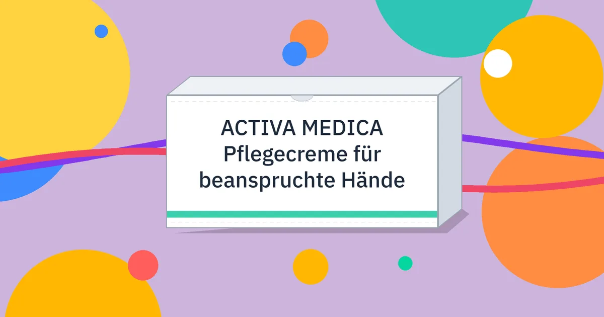 Symbolbild: Packung mit der Aufschrift ACTIVA MEDICA Pflegecreme für beanspruchte Hände (PZN 18220305) – Verfügbarkeit und Bezug in Apotheken in Frankfurt am Main
