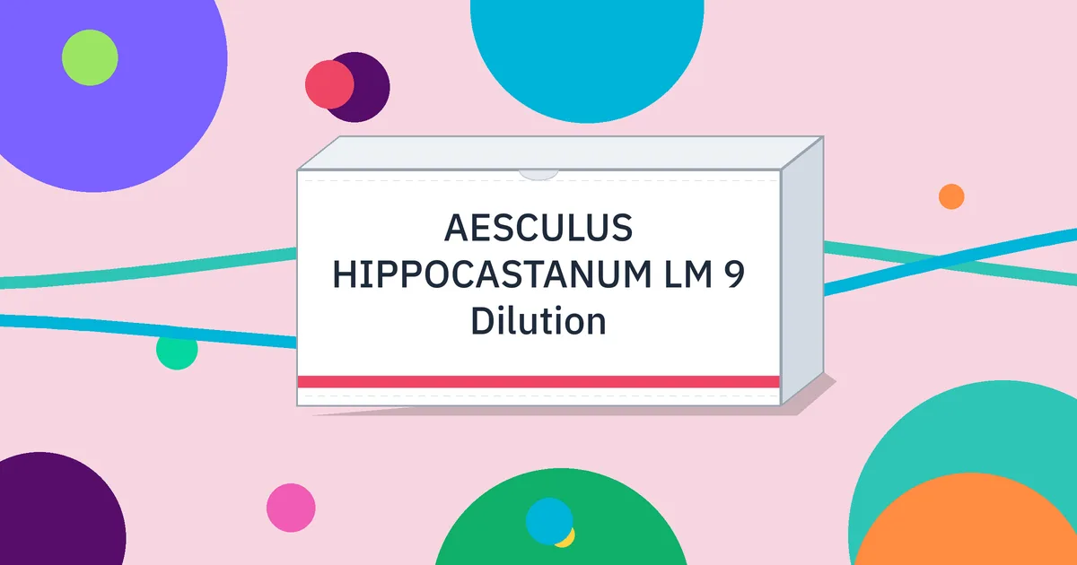 Symbolbild: Packung mit der Aufschrift AESCULUS HIPPOCASTANUM LM 9 Dilution (PZN 12755353) – Verfügbarkeit und Bezug in Apotheken in Frankfurt am Main