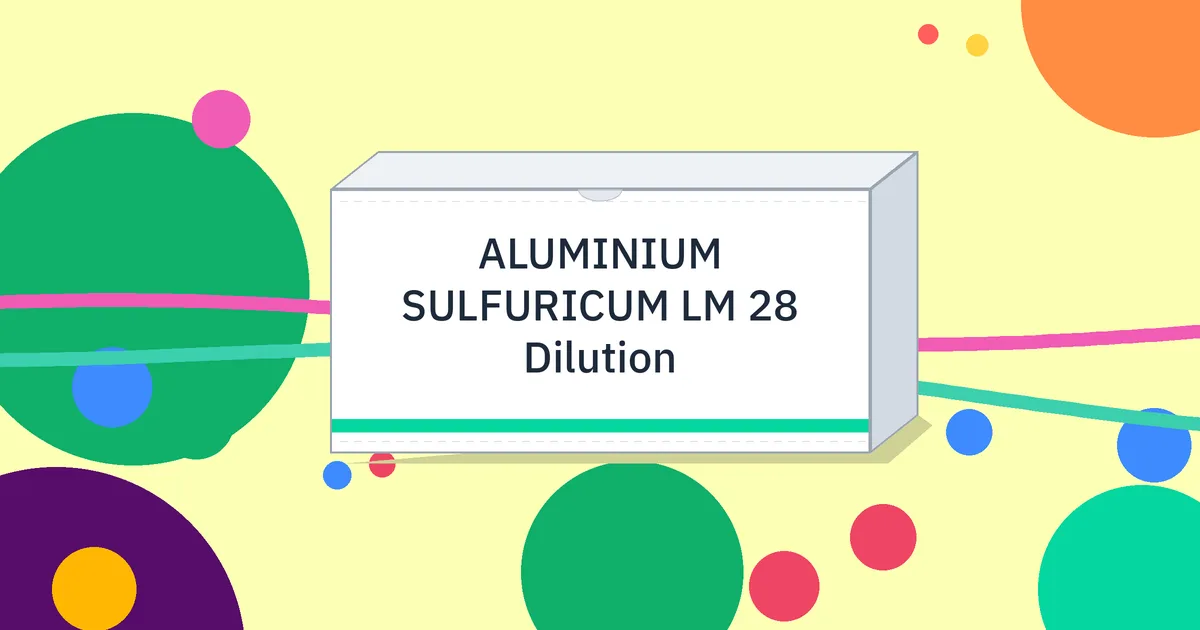 Symbolbild: Packung mit der Aufschrift ALUMINIUM SULFURICUM LM 28 Dilution (PZN 13317810) – Verfügbarkeit und Bezug in Apotheken in Frankfurt am Main